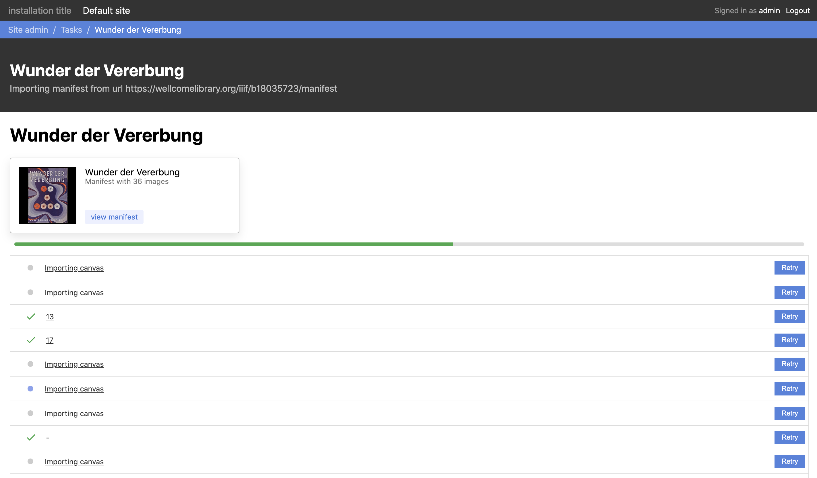 Importing IIIF – Nextra